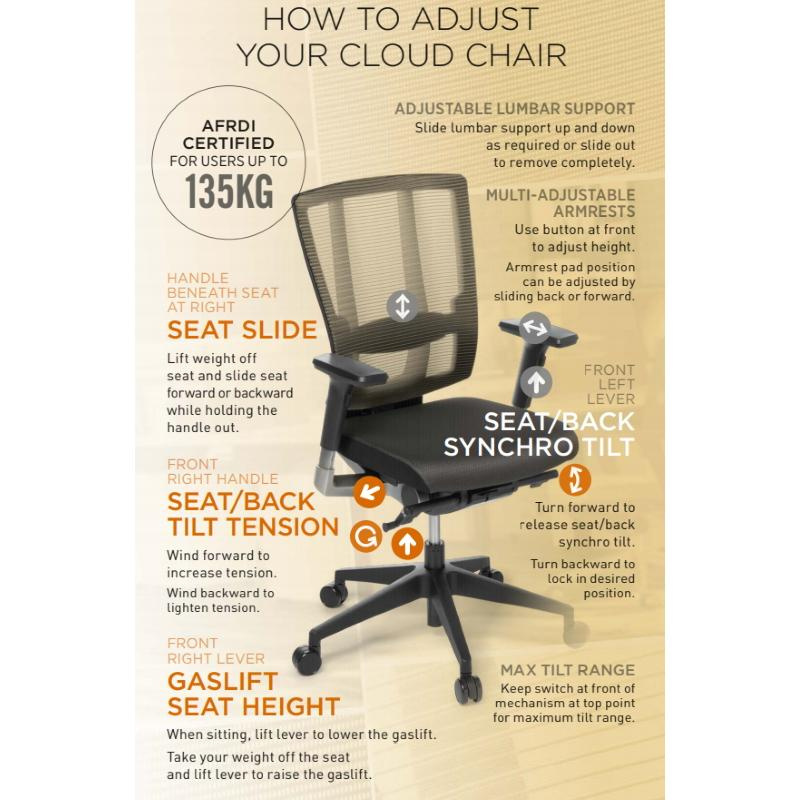 Cloud Leather Nylon | Cloud | Office Furniture Specialists Limited
