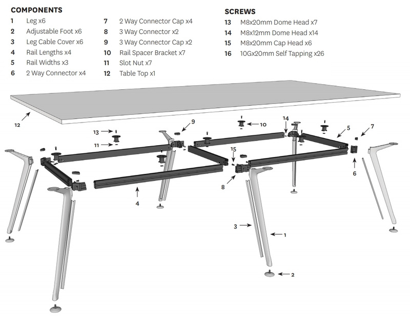 Team Custom | Large Meeting Tables | Office Furniture Specialists Limited