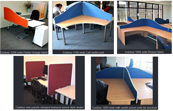 Modulink Contour | Desk Top Mounted Screens | Office Furniture ...